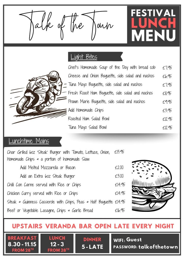TT Menus – Talk of the Town